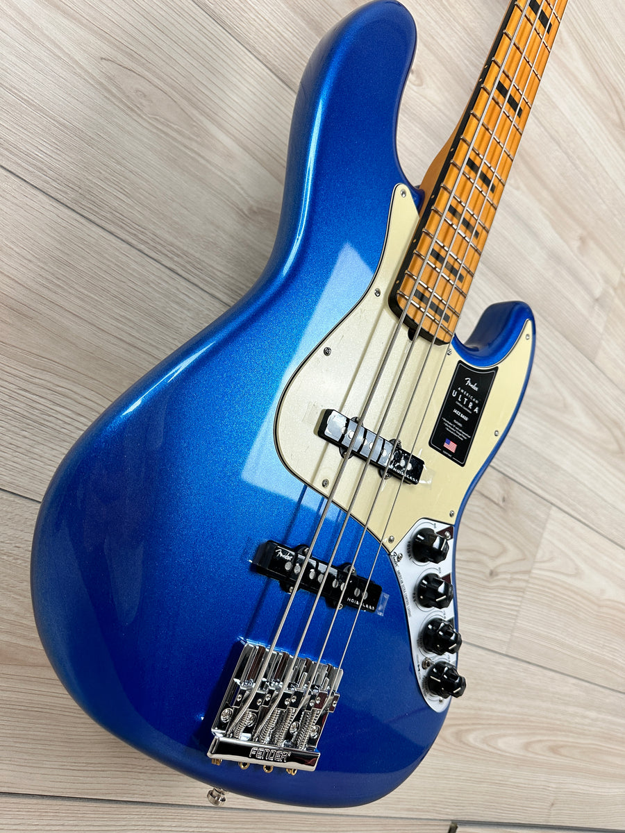 Fender American Ultra Jazz Bass Maple Fingerboard, Cobra Blue – CBN ...