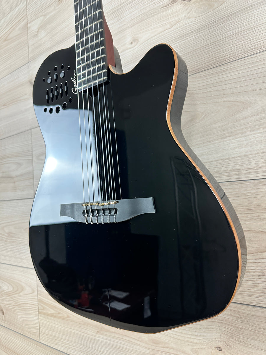 Godin 032181 ACS Slim Nylon Acoustic Electric Guitar - Black HG – CBN ...