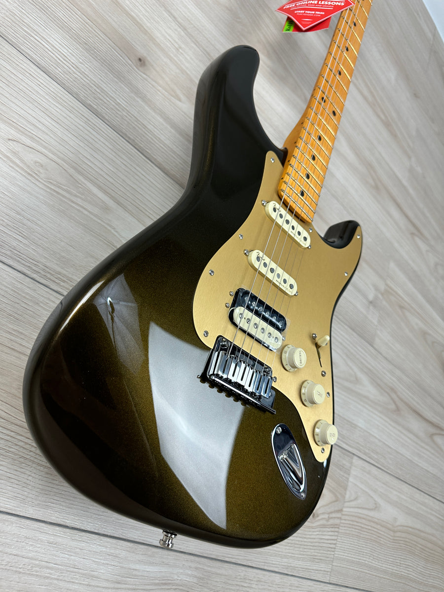 Fender American Ultra Stratocaster HSS, Maple Fingerboard, Texas Tea ...